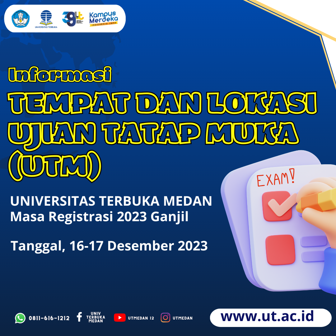 UT Daerah Medan Mengumumkan Jadwal Ujian Akhir Semester(UAS) – Website ...