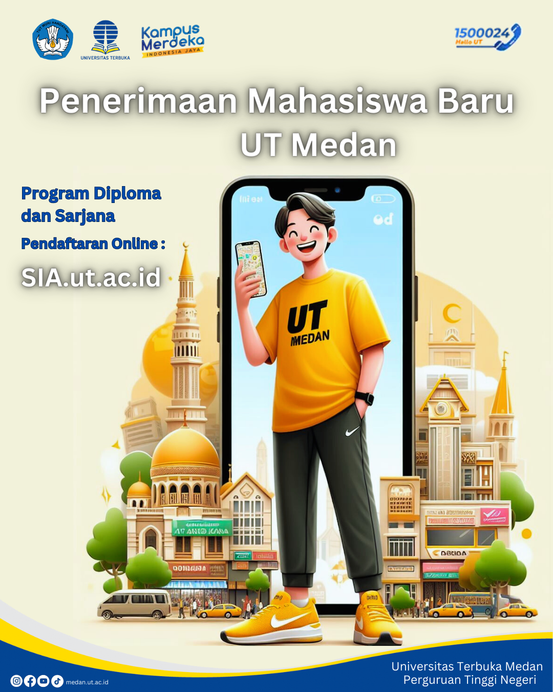 Panduan Pendaftaran Mahasiswa Baru UT - Website Official UT Medan