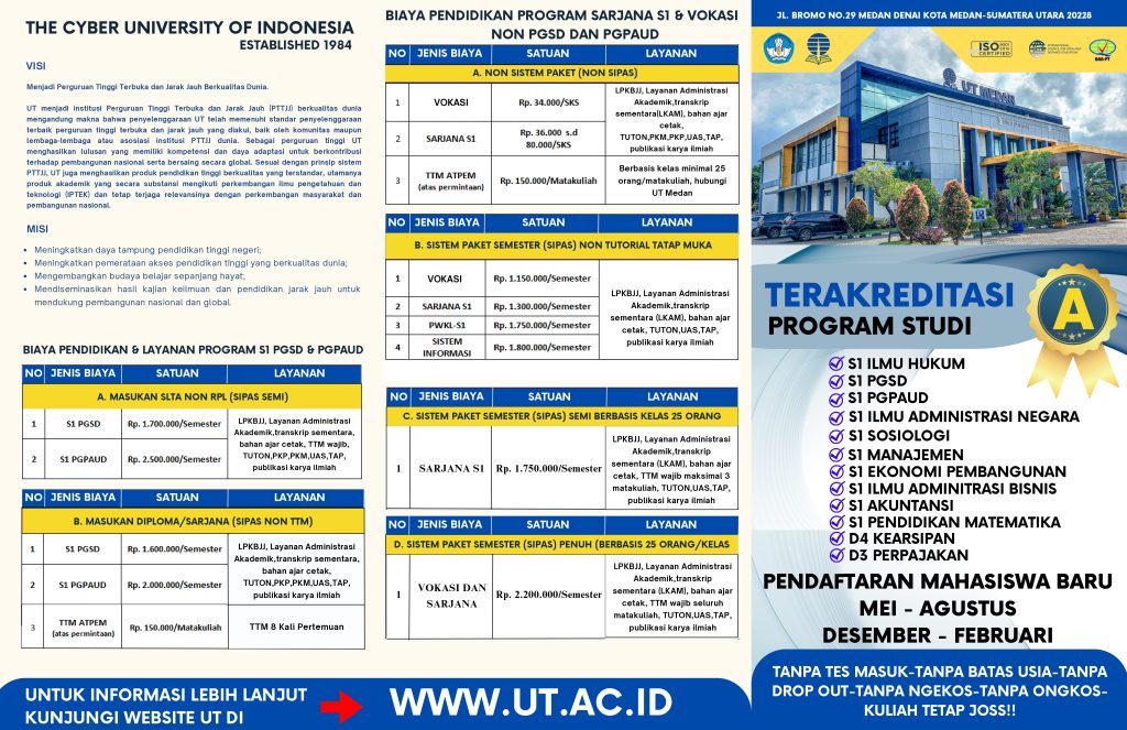 Brosur – Website Official UT Medan