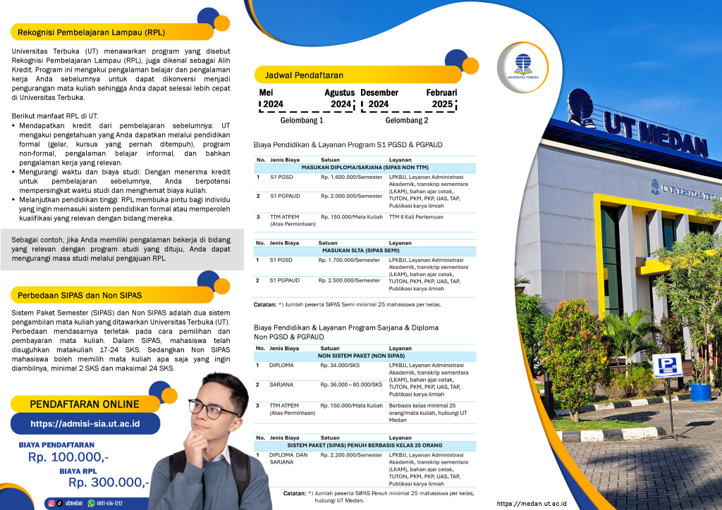 Brosur – Website Official UT Medan